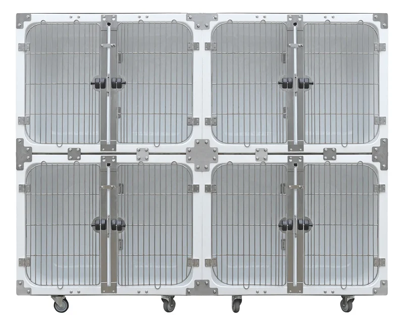Modular Stack Kennels for Dog Patients - Vet Cage Professional
