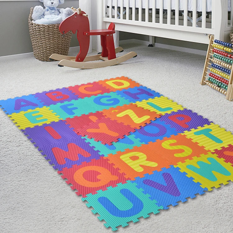 36pcs Pack Kids Soft Letter Number Eva Foam Abc Alphabet Play Mat ...