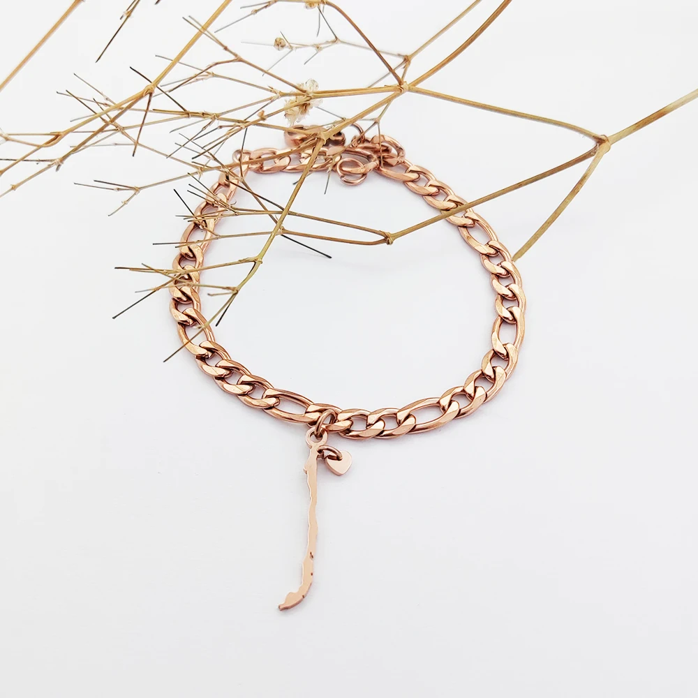 Chile Map Bracelet Chain - Trendy 18K Gold DIY Jewelry