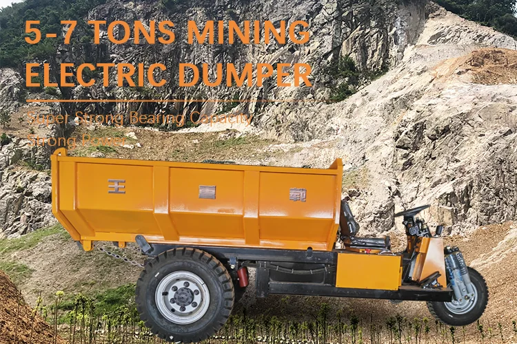 Battery Operated 5 Ton Mini Dumper 3 Wheel Motorcycle Tricycle With ...