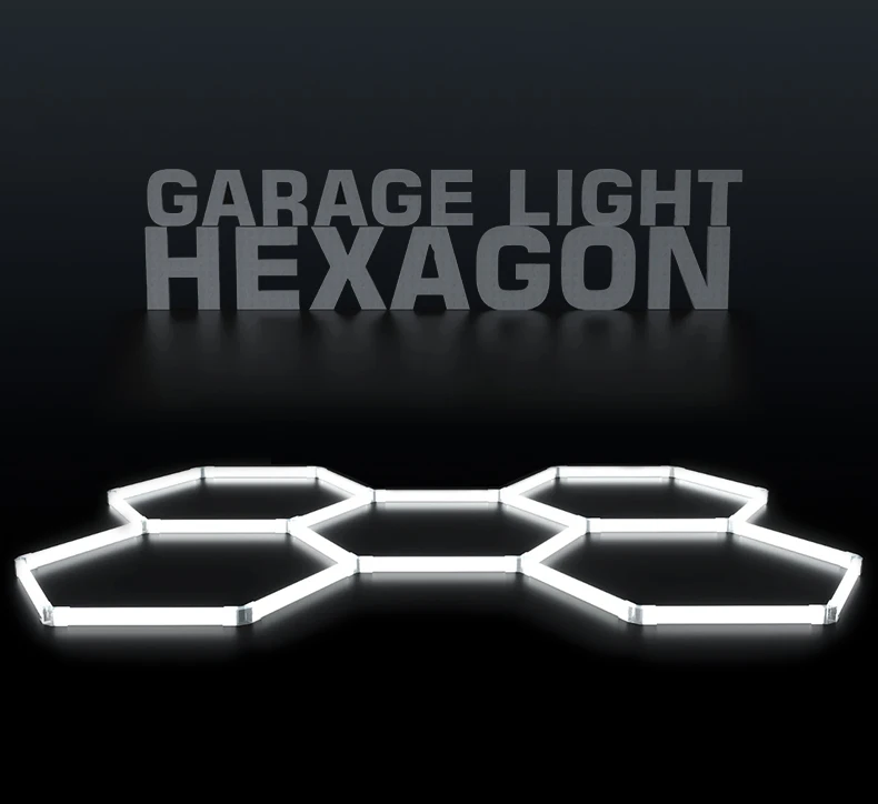 Hexagon LED Lamps - Efficient Lighting for Car Workshops
