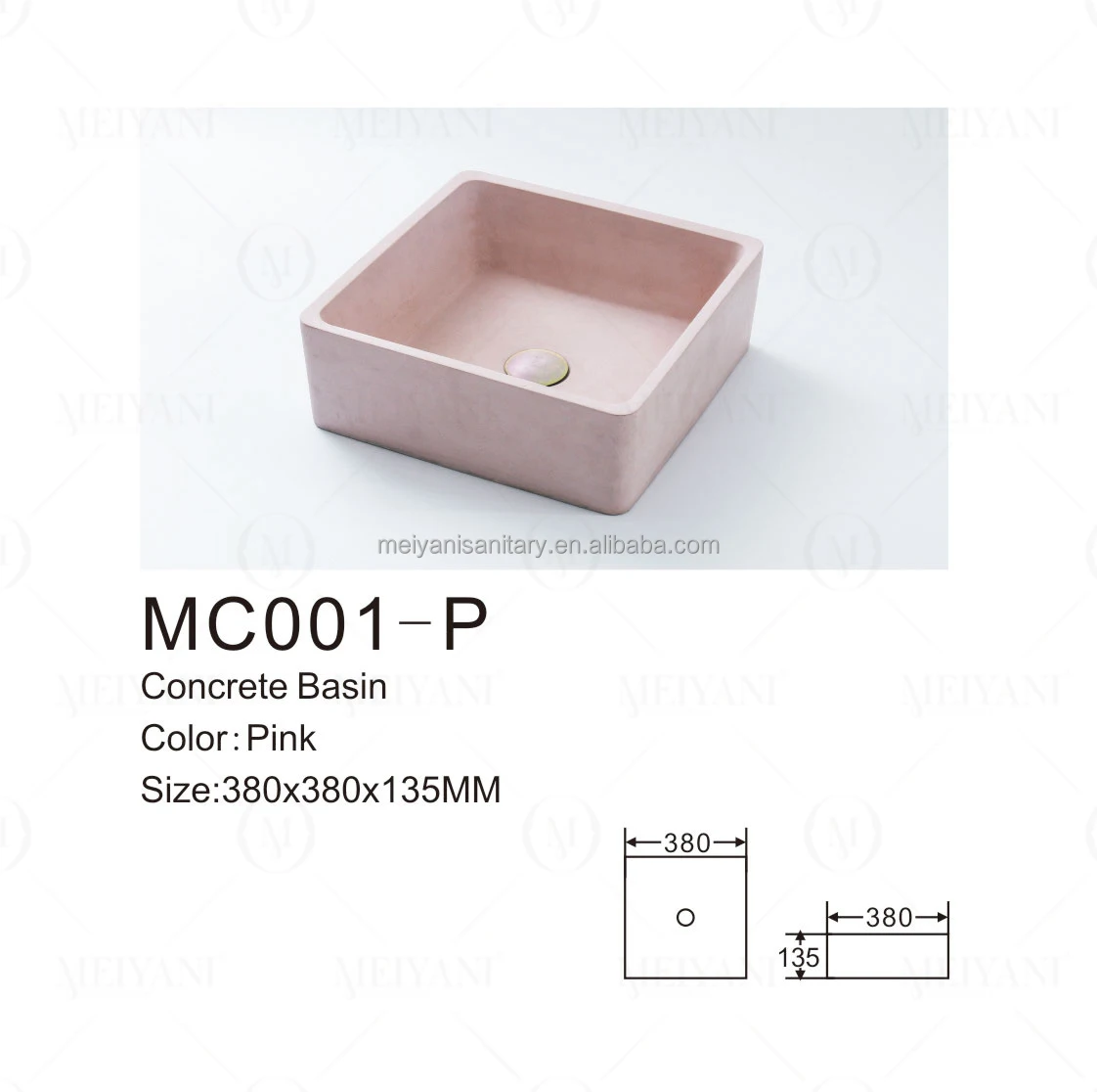 Concrete Basin Bathroom Hand Wash Station Above Counter Cement Basin ...