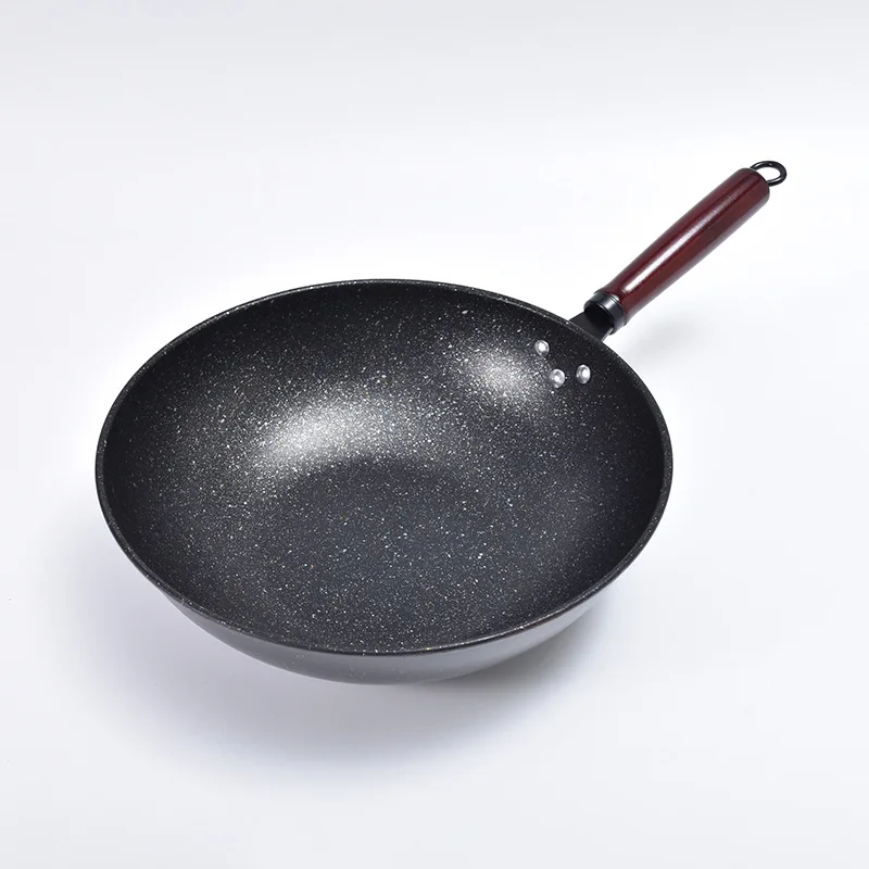Home Kitchen Non-stick Woks Chinese Wok Carbon Steel High Quality ...