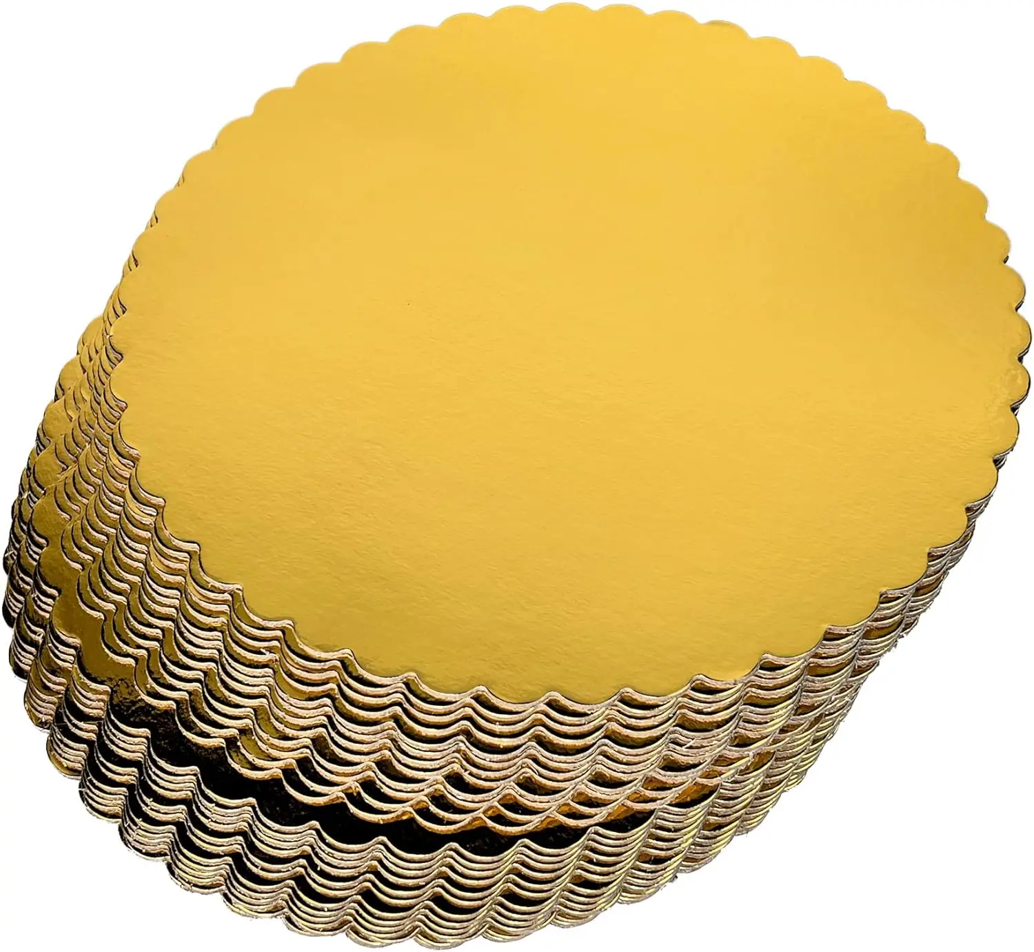 12 inch Round Gold Foil Cake Drum Paper Cardboard Cake Boards and cake ...