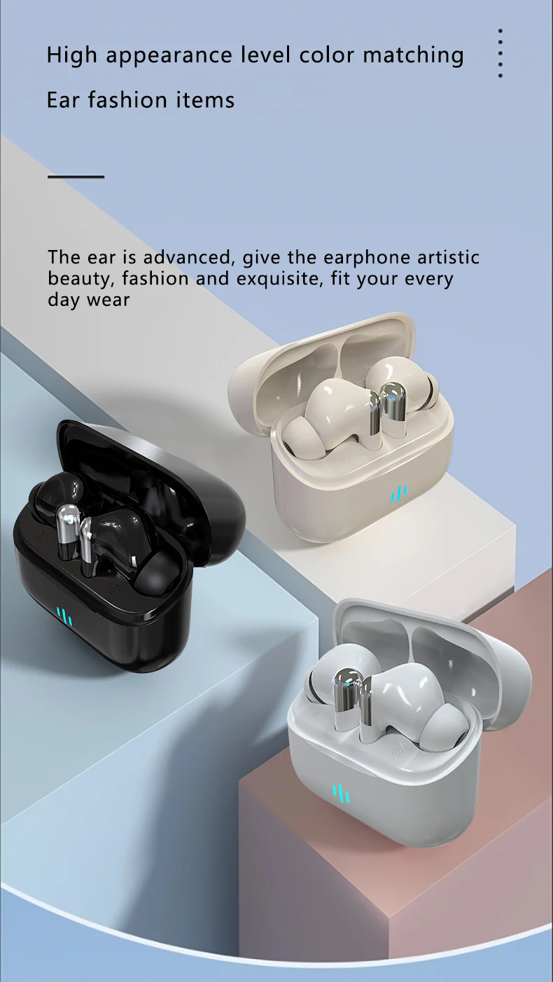 Anc Gamer Neck Band Wireless Earphones Gaming In-ear Earphones Headband ...