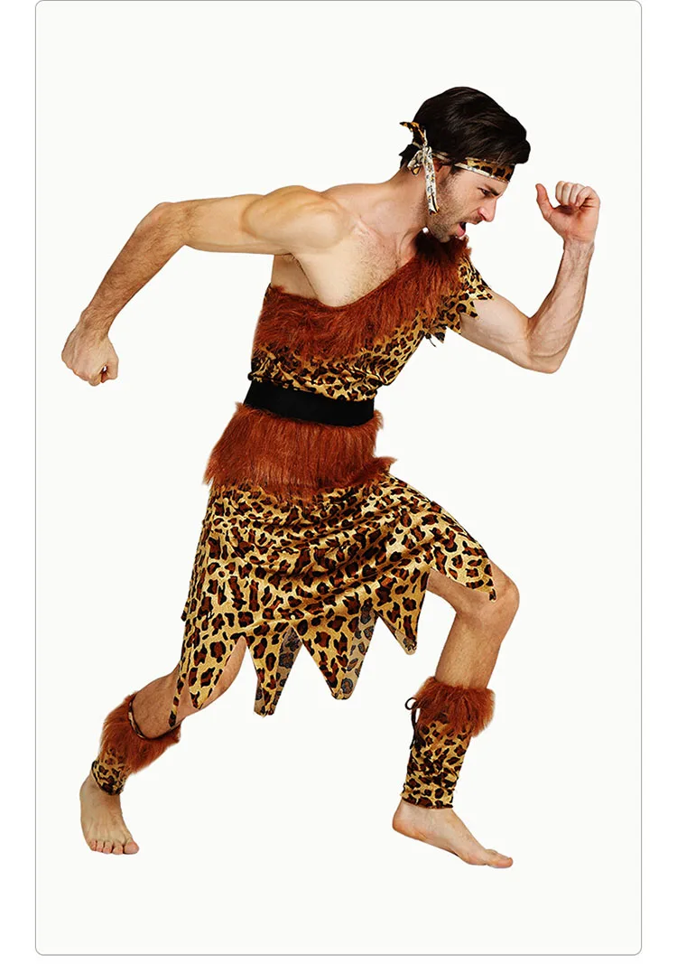 Stage Show Couple Cosplay Role Play Adult Cave Native Savage Costume ...