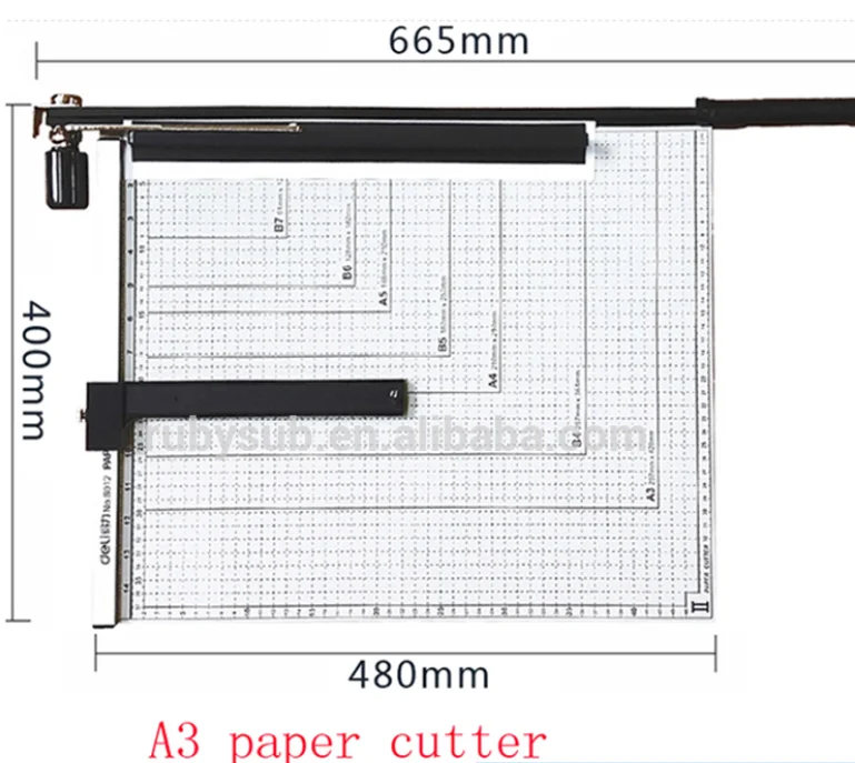 A4 A3 Heavy Duty Home Office Paper Cutting Machine Iron Metal Ream ...
