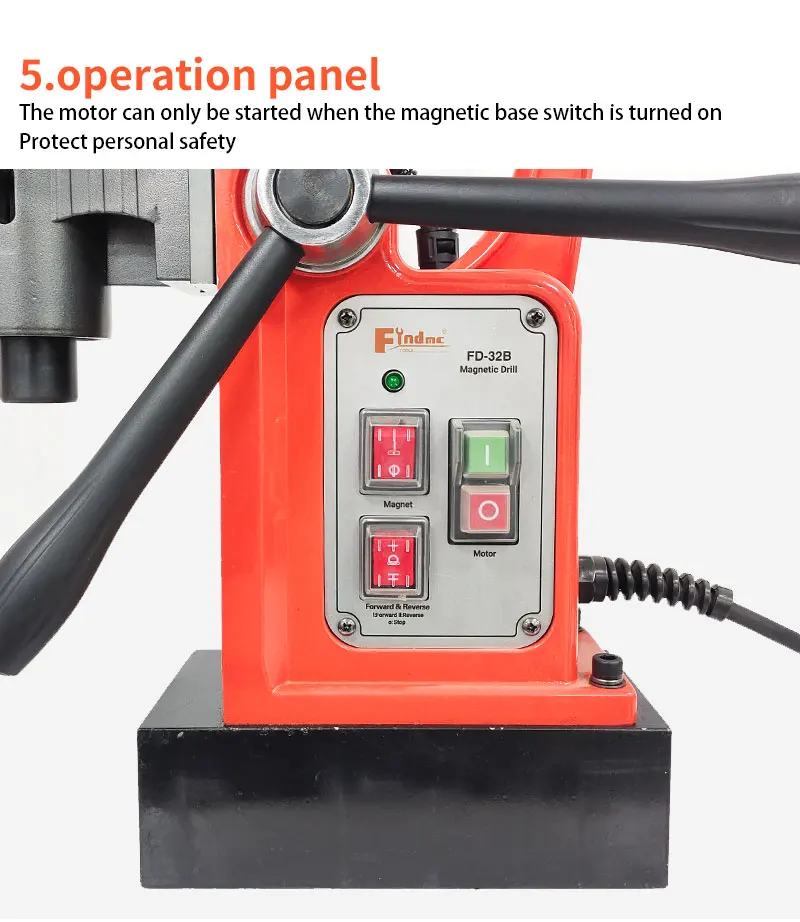 Fully Automatic Magnetic Drill Press Variable Speed Portable Base Stand ...