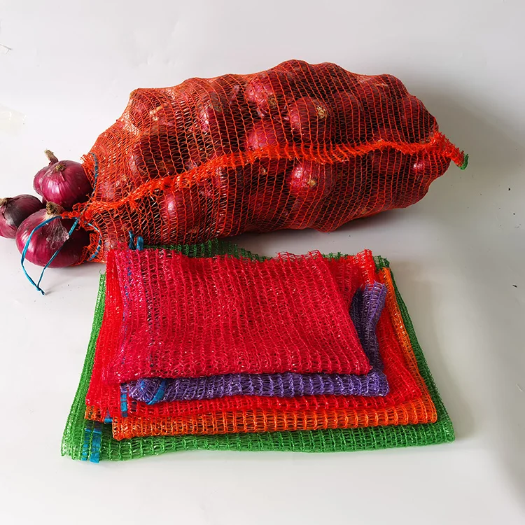 Green Lemon PP Leno Circular Mesh Bags - Durable & Recyclable