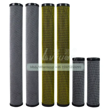 Water Pre Treatment 10 20 Inch Block Carbon Filter 5 Microns Activated ...