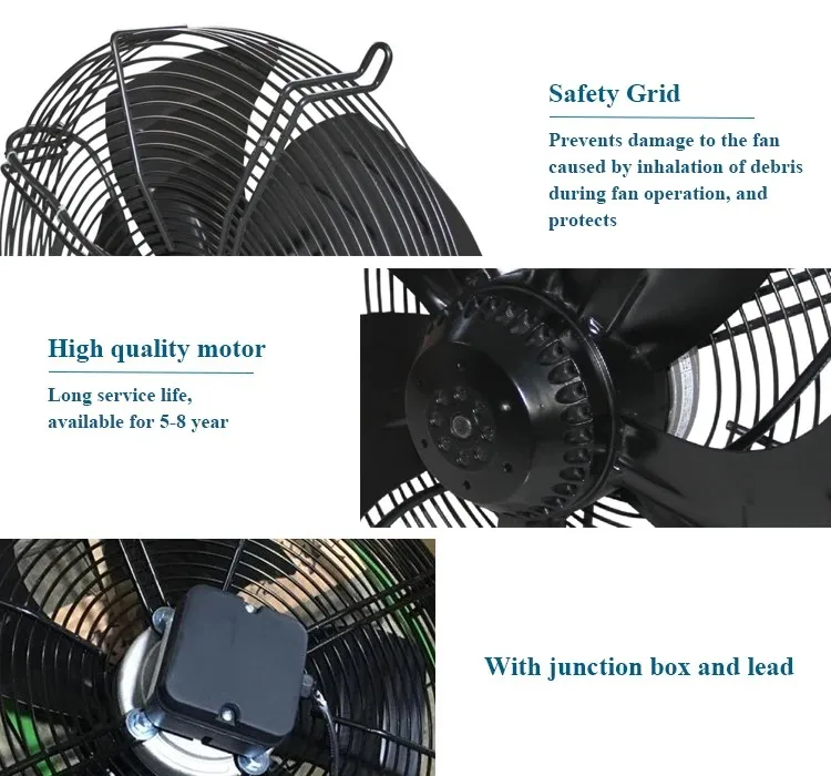 ICEGALAX 400S 220V/380V Axial Extract Wall Fan Industrial Air Mover ...