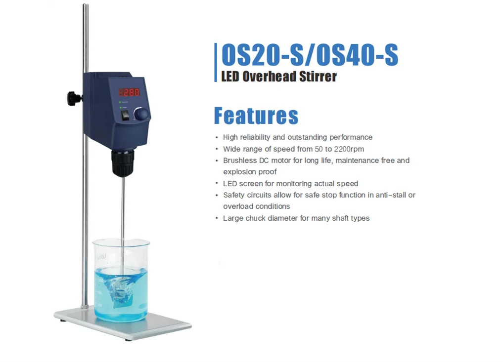 Worner Lab 70l Brushless Dc Motor Overhead Stirrer - Buy Overhead ...