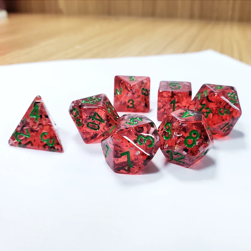 Custom Logo Rounded Corner Cube Dice Role Playing Game Candy Red Clear ...