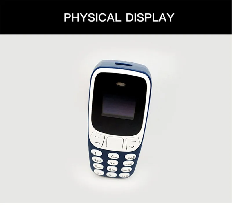 BM10 Mini Bar Phone - 2G Dual SIM Cellphone with 32MB Storage