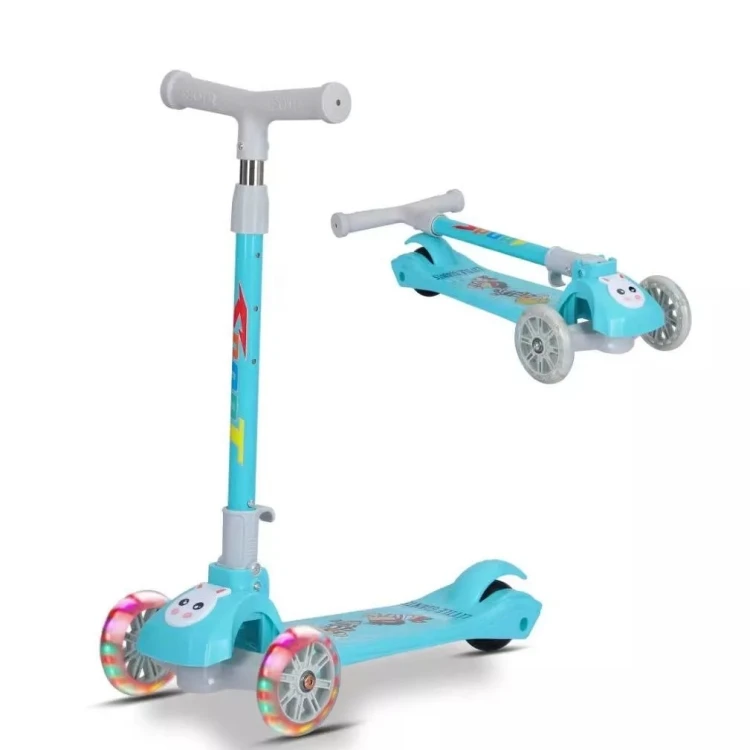 NEW 3 Wheels Folding Children / Kids Plastic Kick Pedal Scooters ...