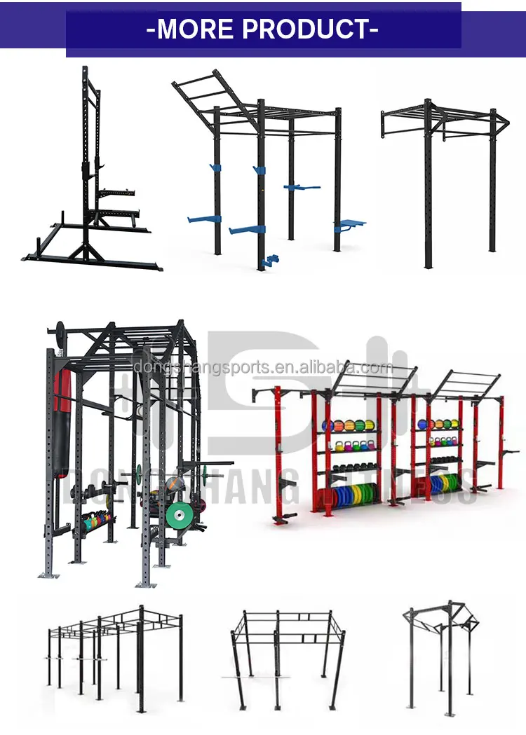 Fold Back Wall Mount Squat Rack Power Cage Squat Rack With Adjustable ...