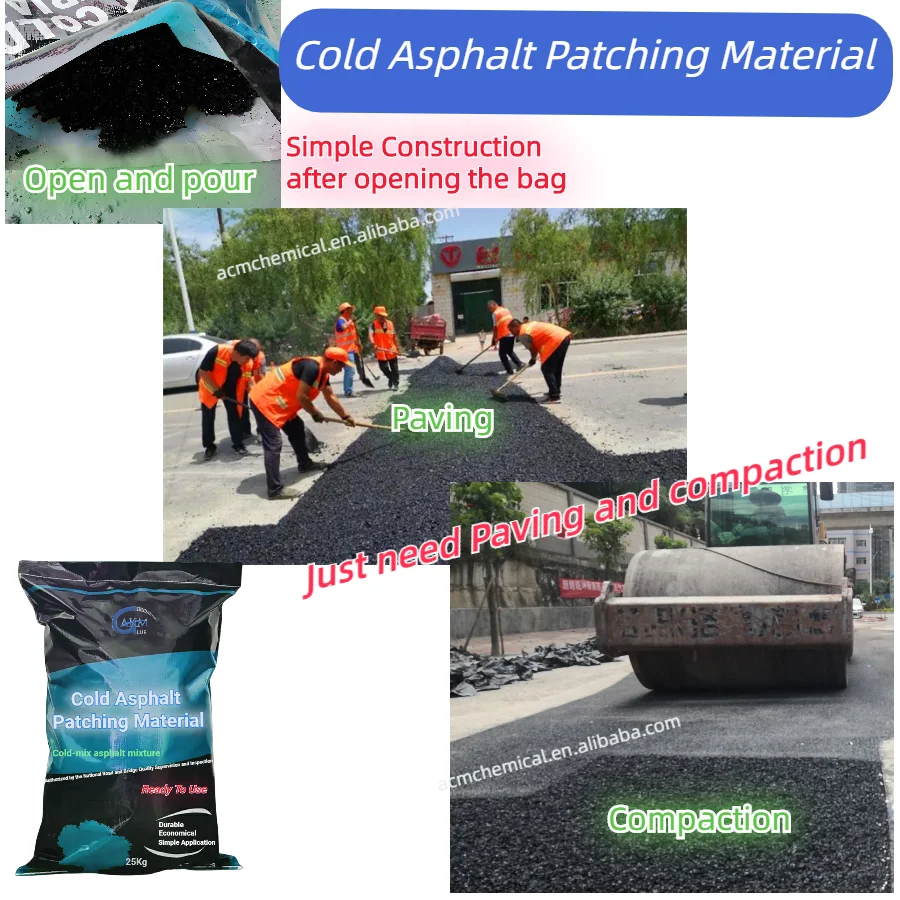 Cold Mix Asphalt For Road Pothole Repair Cold Asphalt Patching Material ...