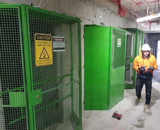 Elevator Hoistway Barricade Lift Well Safety Enclosure Lift Shaft ...