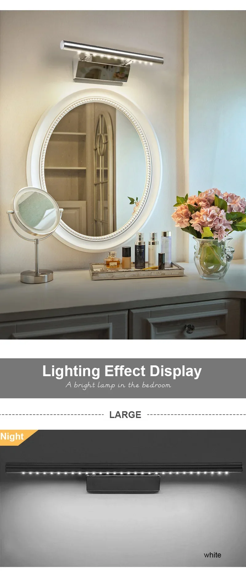 Modern Led Wall Light 25CM AC85V-265V Wall Mounted Wall Lamp Bathroom ...