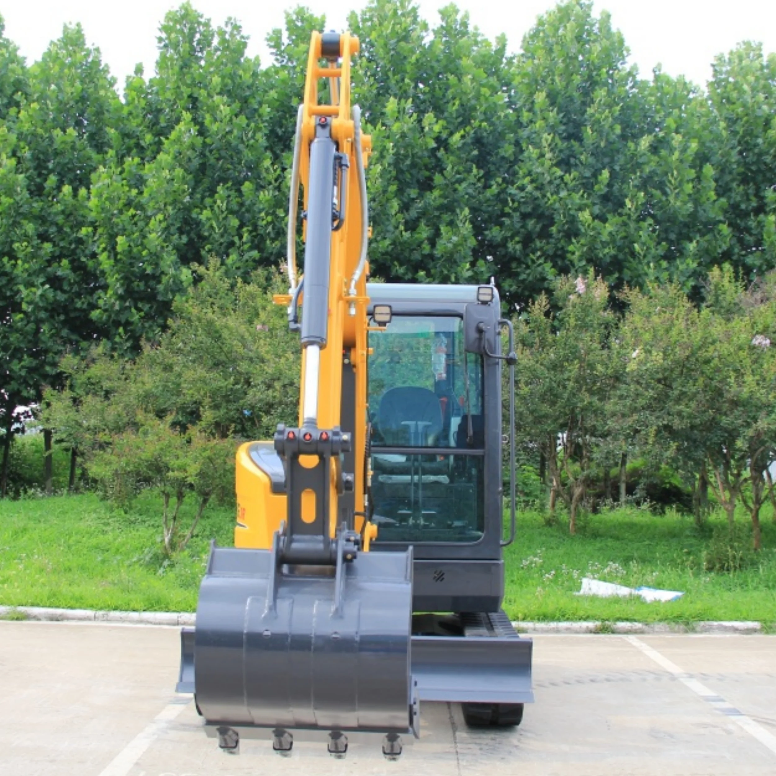 Free Shipping Excavator 3 Ton Kubota Engine Crawler Digger Farm New ...