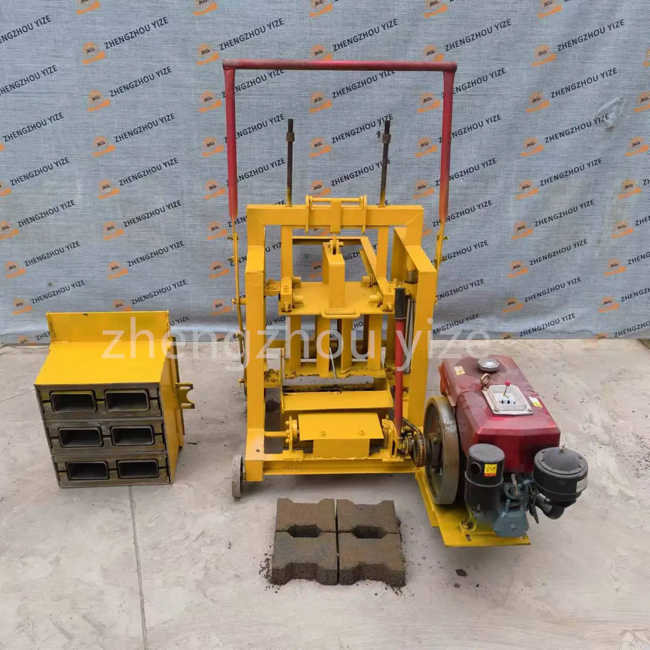 Hollow Cement Brick Making Machine Block Forming Machine Concrete Block ...