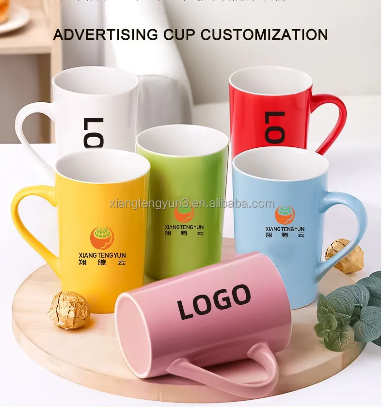 Ceramic Coffee Mugs Customizable Advertising Porcelain Enamel Mugs ...