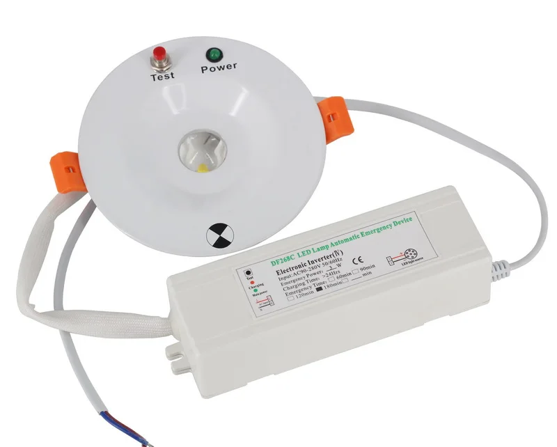 Ceiling Recessed Mounted LED Emergency Light - 3W 3hours