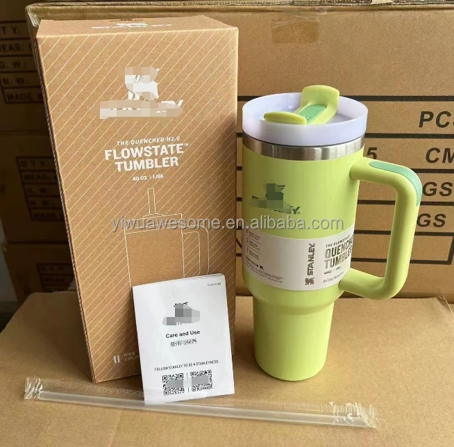 Annual Hot Sales Stanly Quencher H2.0 Flowstate Tumbler 40oz Citron ...