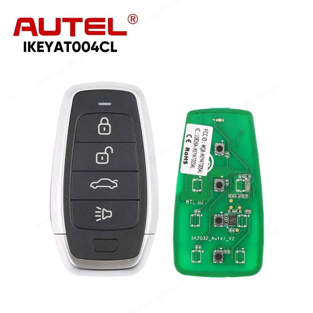 Autel IKEYAT004CL IKEY 4 Buttons Smart Universal Key Used with Altra ...