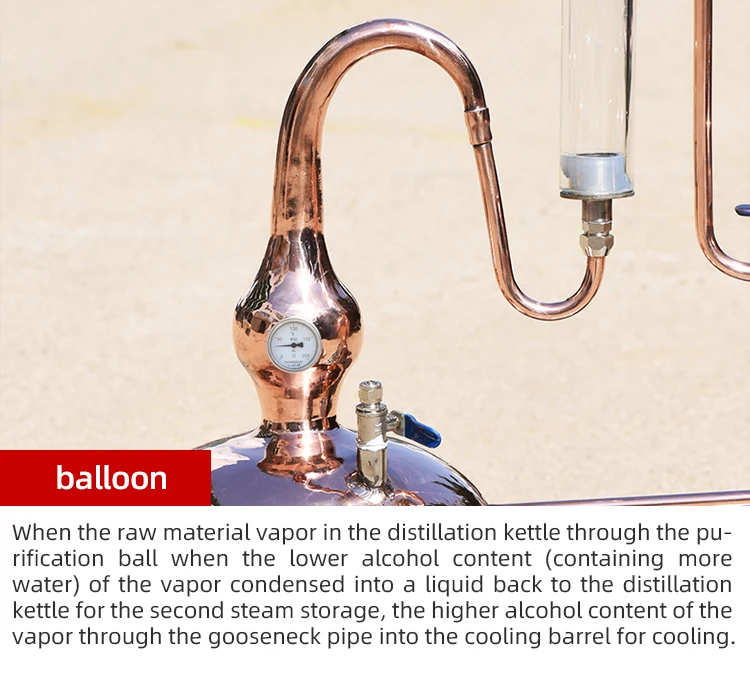 3L Distiller Hand Made Copper Alembic - Dibosh Brandy Still