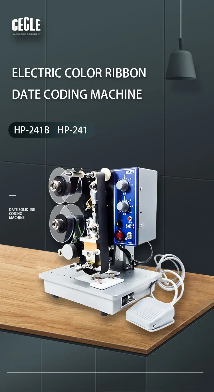 Hp-241 Elektrische Kleur Lint Hete Codering Printer Datum Codering ...