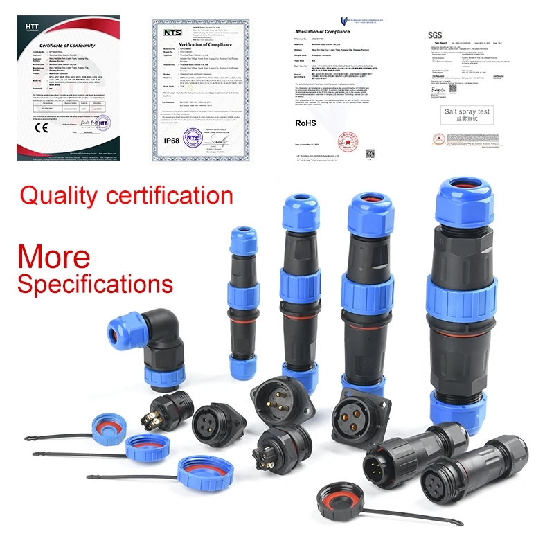 Waterproof connector male/female connector LD20-2/3/4/5/6/7 core industrial aviation plug socket ...