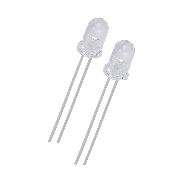 High Performance 5mm Yellow Round Standard LED: Custom Color Length and ...