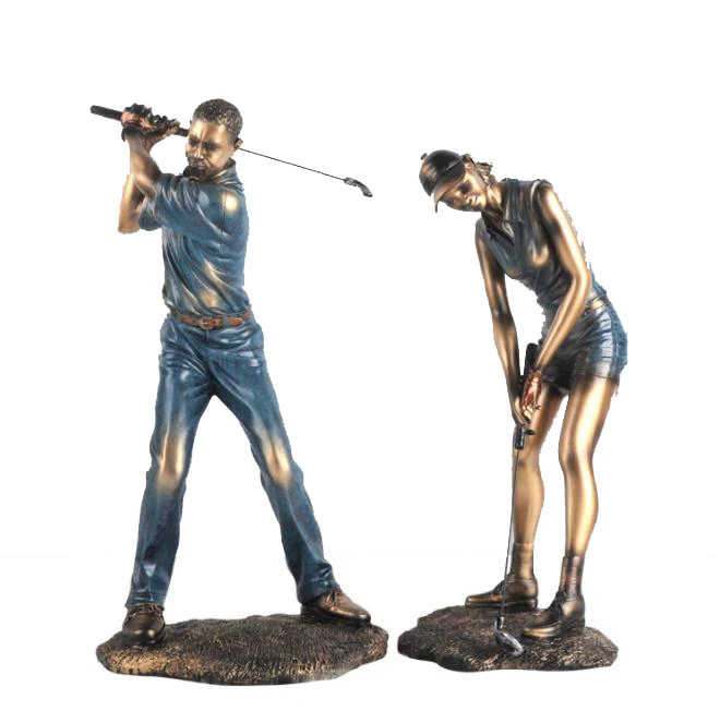 Custom Resin Action Figure Golf Statue Trophy For Home Ornaments - Buy ...