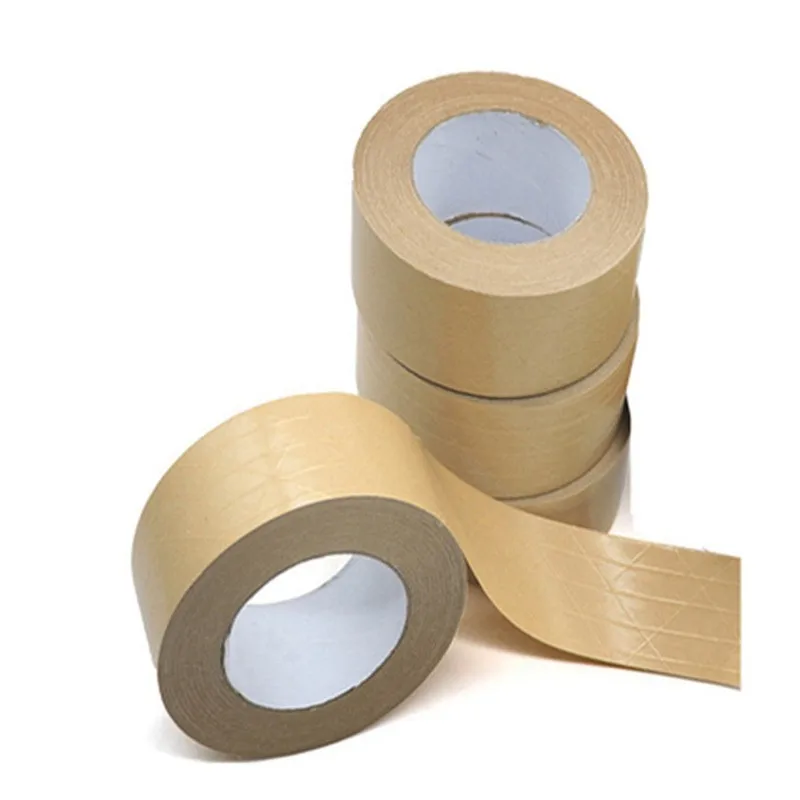 Custom Design Logo Reinforced Gummed Kraft Paper Packaging Tape Water ...