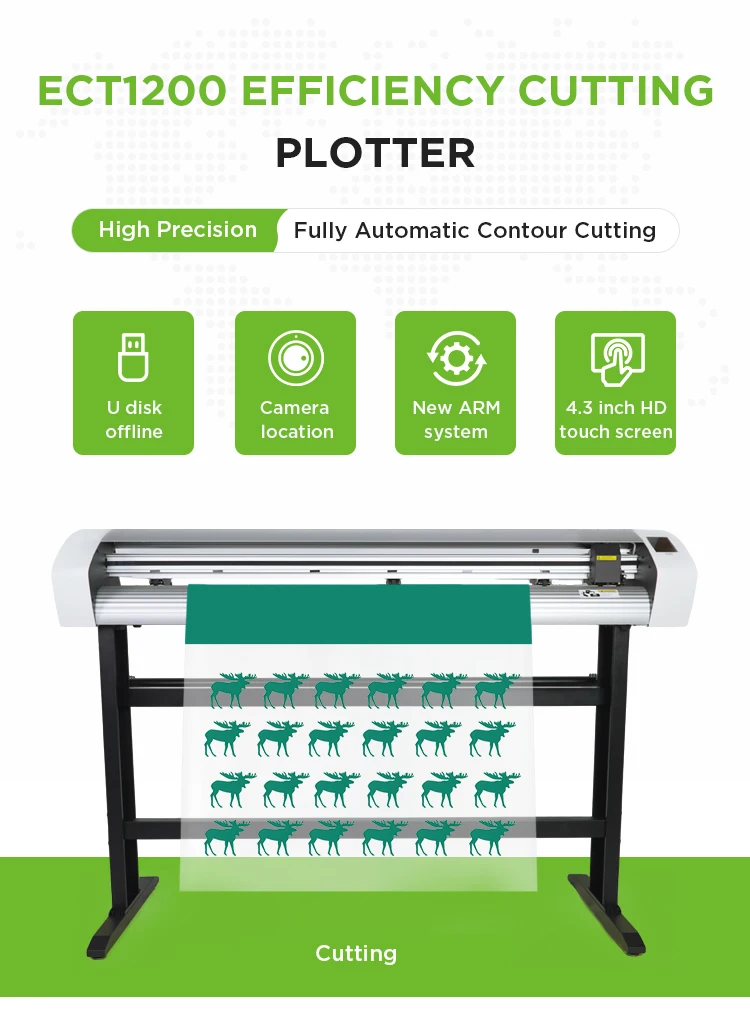 High Precision Automatic Vinyl Cutter - 1200mm Plotter