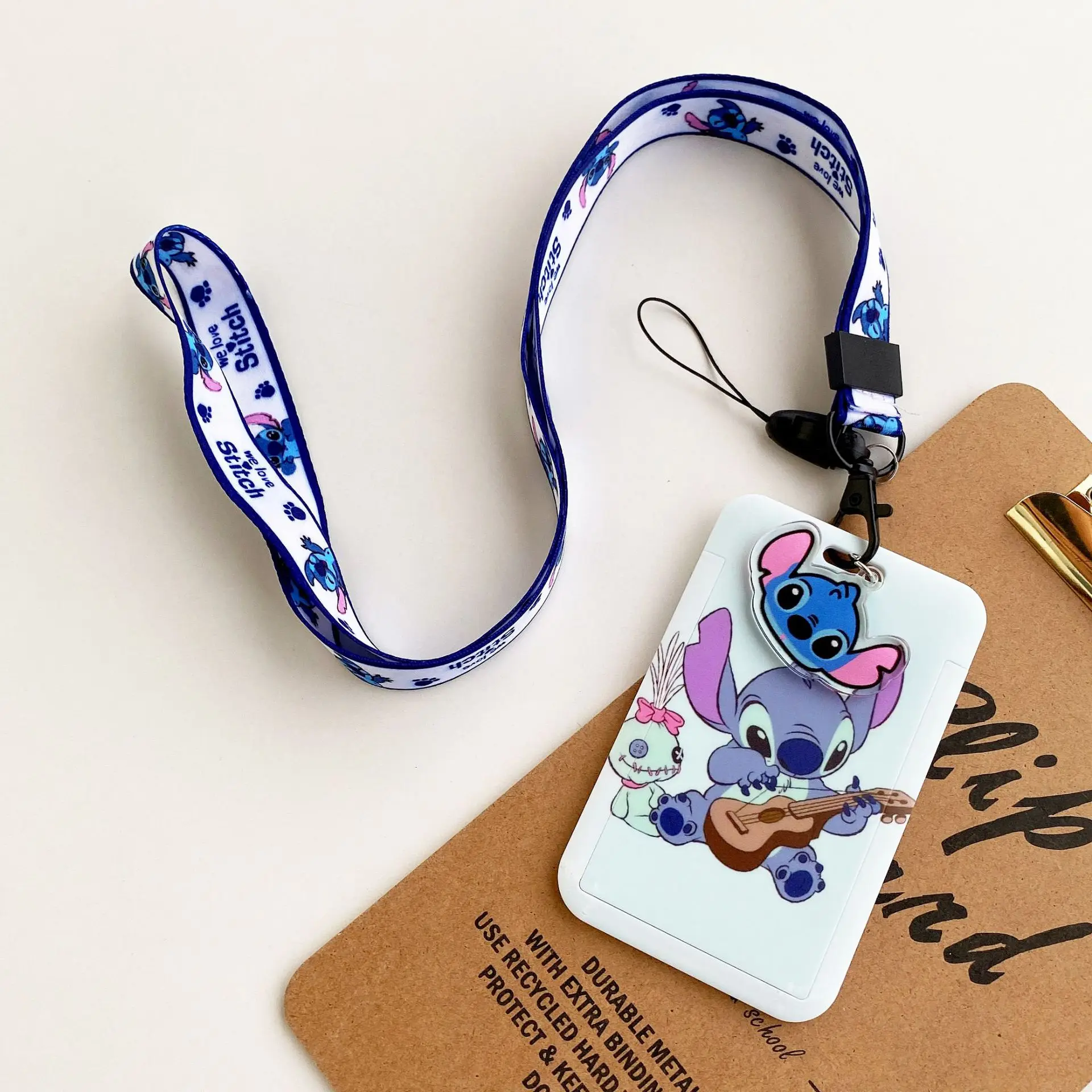 Stitch Id Card Working Card Badge Holder Student Id Card Holder With ...