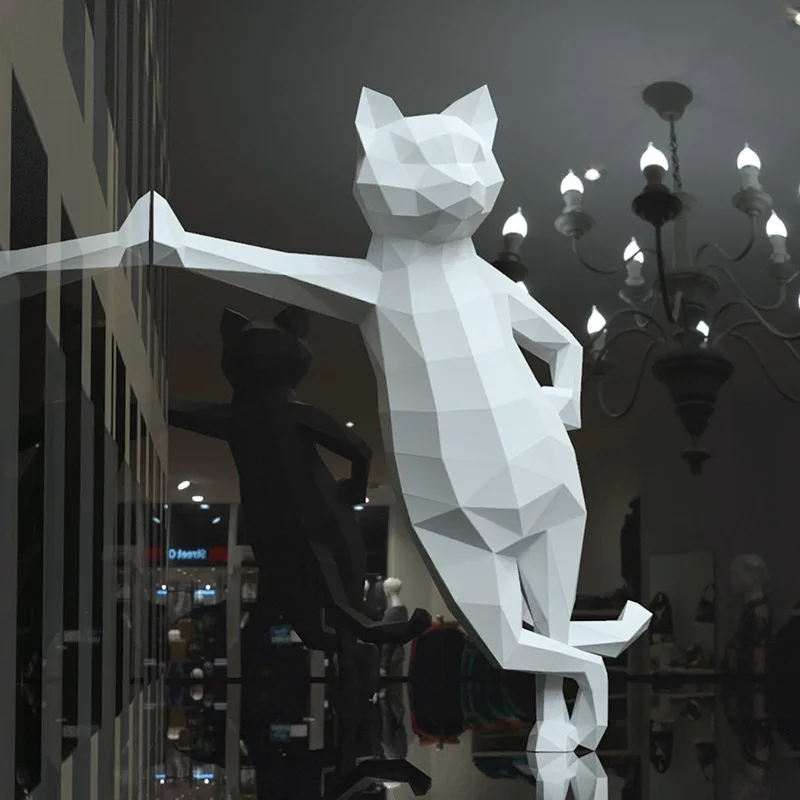3D Standing Cat Paper Craft - Cool Kitty Models for Home