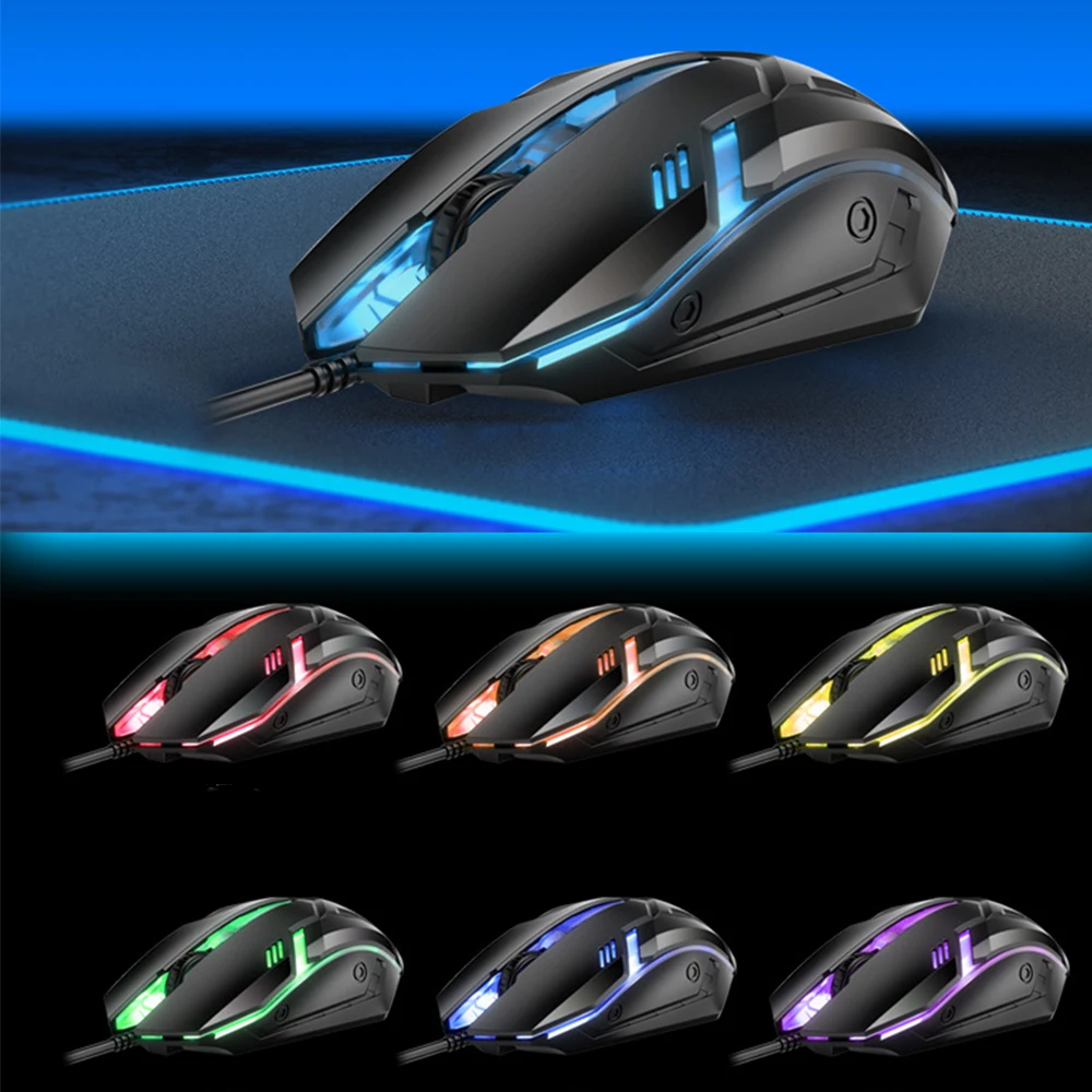 Usb Wired Gaming Mouse 1600 Dpi 3 Buttons Computer Office Optical Mice ...