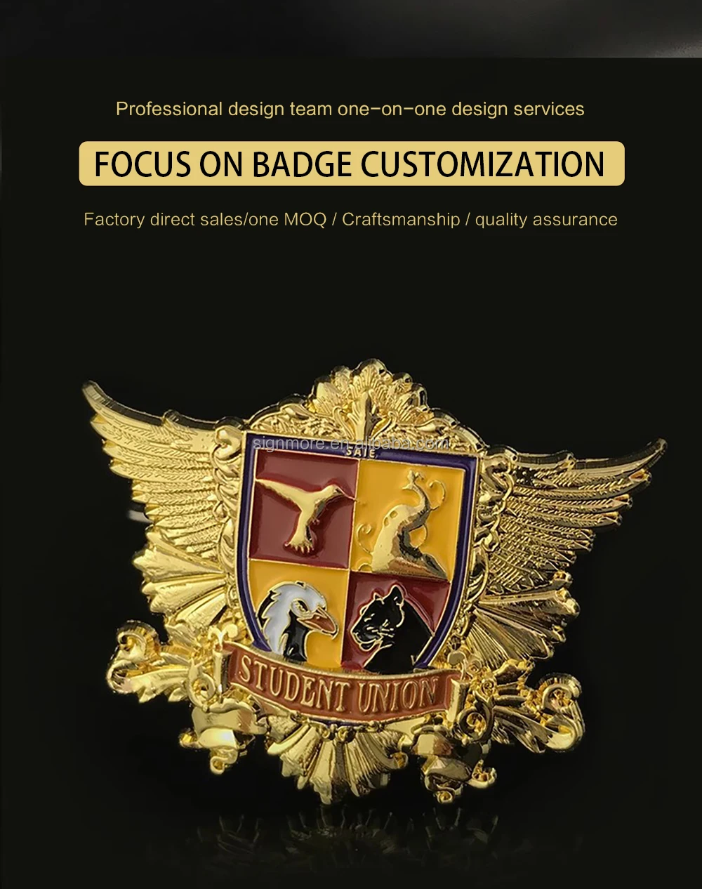 Custom Magnetic Gold Soft Hard Enamel Lapel Pin Badge With Nice Quality ...