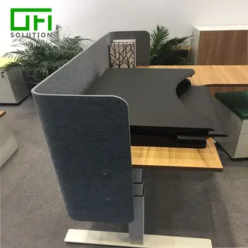 Office Desk Privacy Partition Sound Absorption Pet Fiber Panel Noise ...