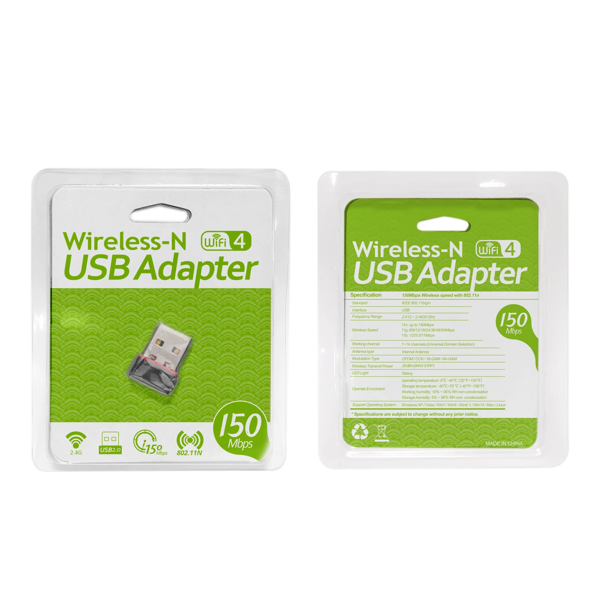 Mini Realtek Rtl8188ftv Usb 2.0 Wifi Adapter 11n 150mbps - Buy Built-in ...