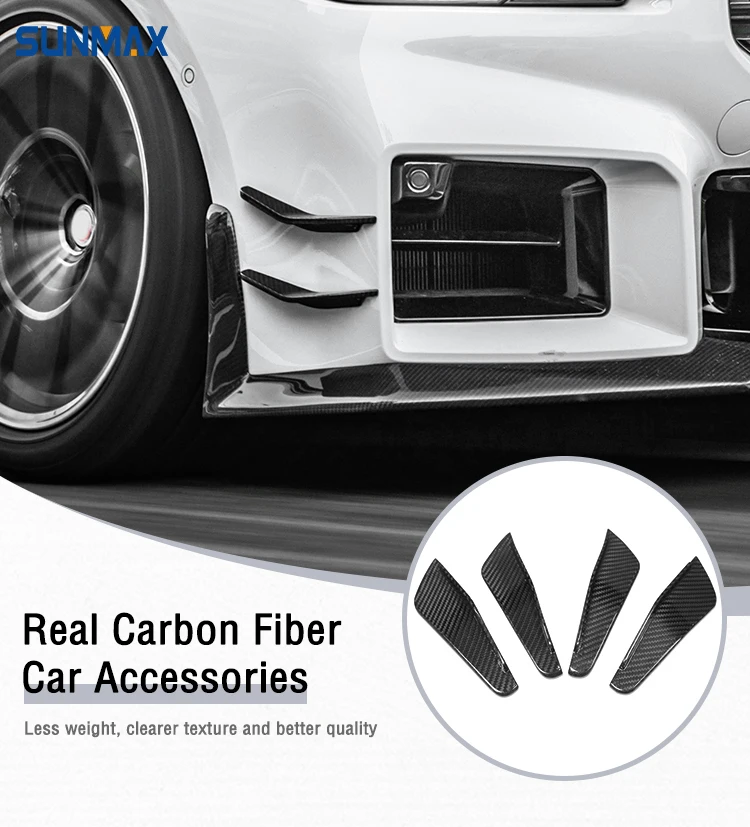 Sunmax Dry Carbon Fiber Front Bumper Canards For 2023-2024 Bmw 2 Series G87 M2 Body Kit - Buy ...