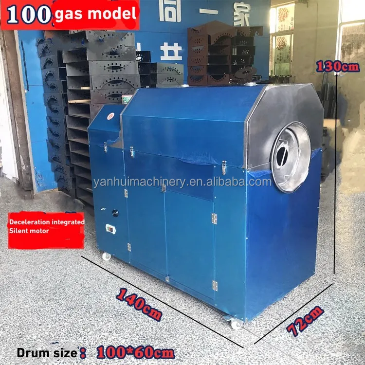 Professional Nut Processing Automatic Nuts Roasting Machine Roaster ...