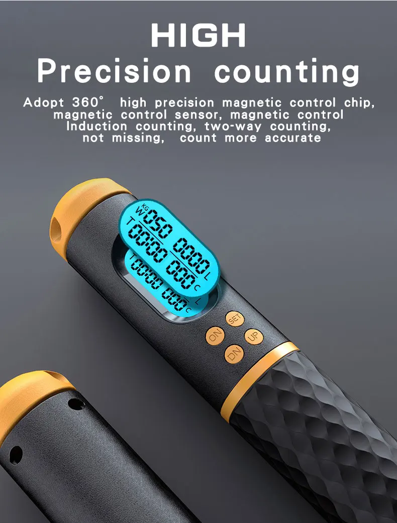 Smart Skipping - Durable Jumping Rope with Electronic Counter