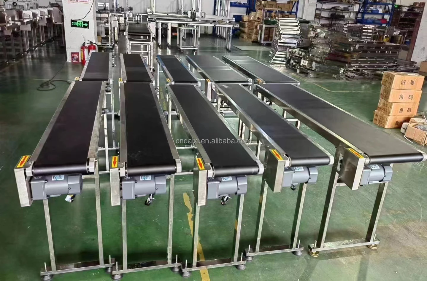 Daixi Belt Conveyor Table Heavy Duty Stainless Steel Motorized Belt ...