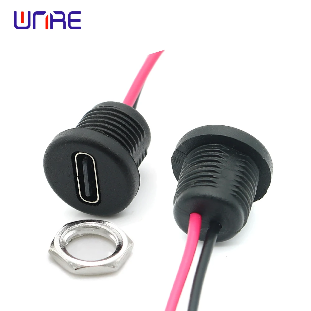 Usb C-type Connector Welding Wire Female Socket Cable Type-c Port ...
