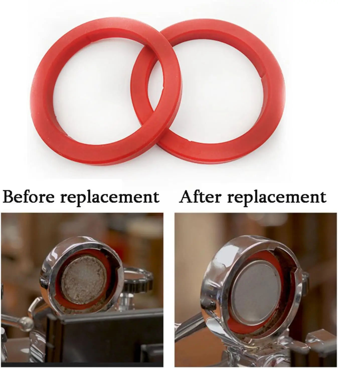 Espresso Coffee Machine E61 8.5mm Head Group Silicone Gasket Brew Head ...