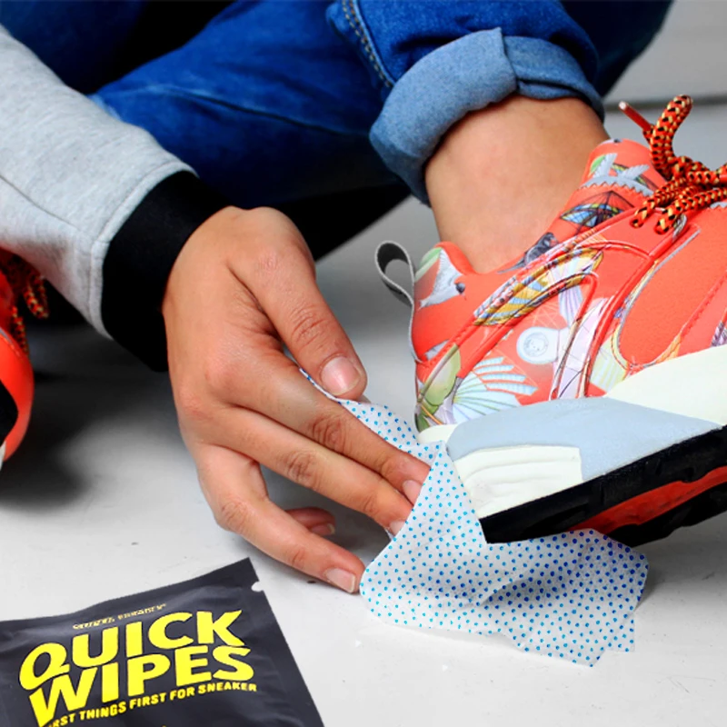 Sneaker Wipes Quick Disposable Shoe Cleaner Wet Tissues Travel Kit ...