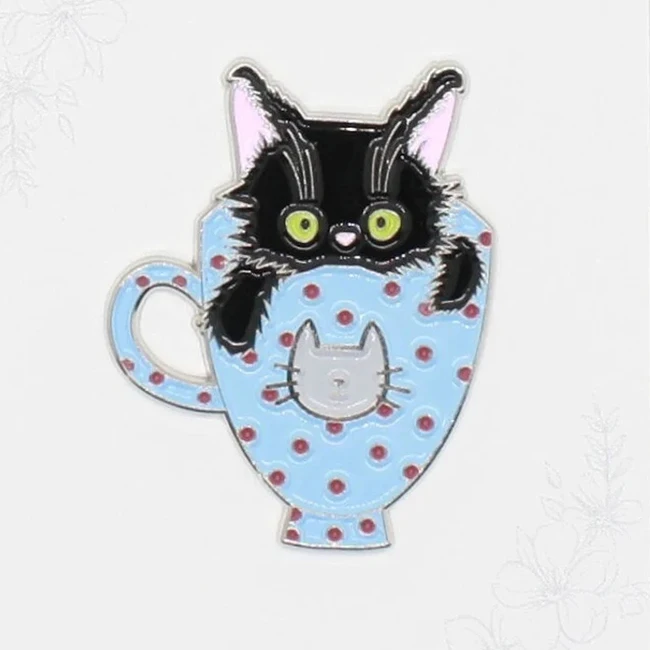 Custom Logo Refrigerator Magnet Enamel Metal Cat Fridge Magnet For ...